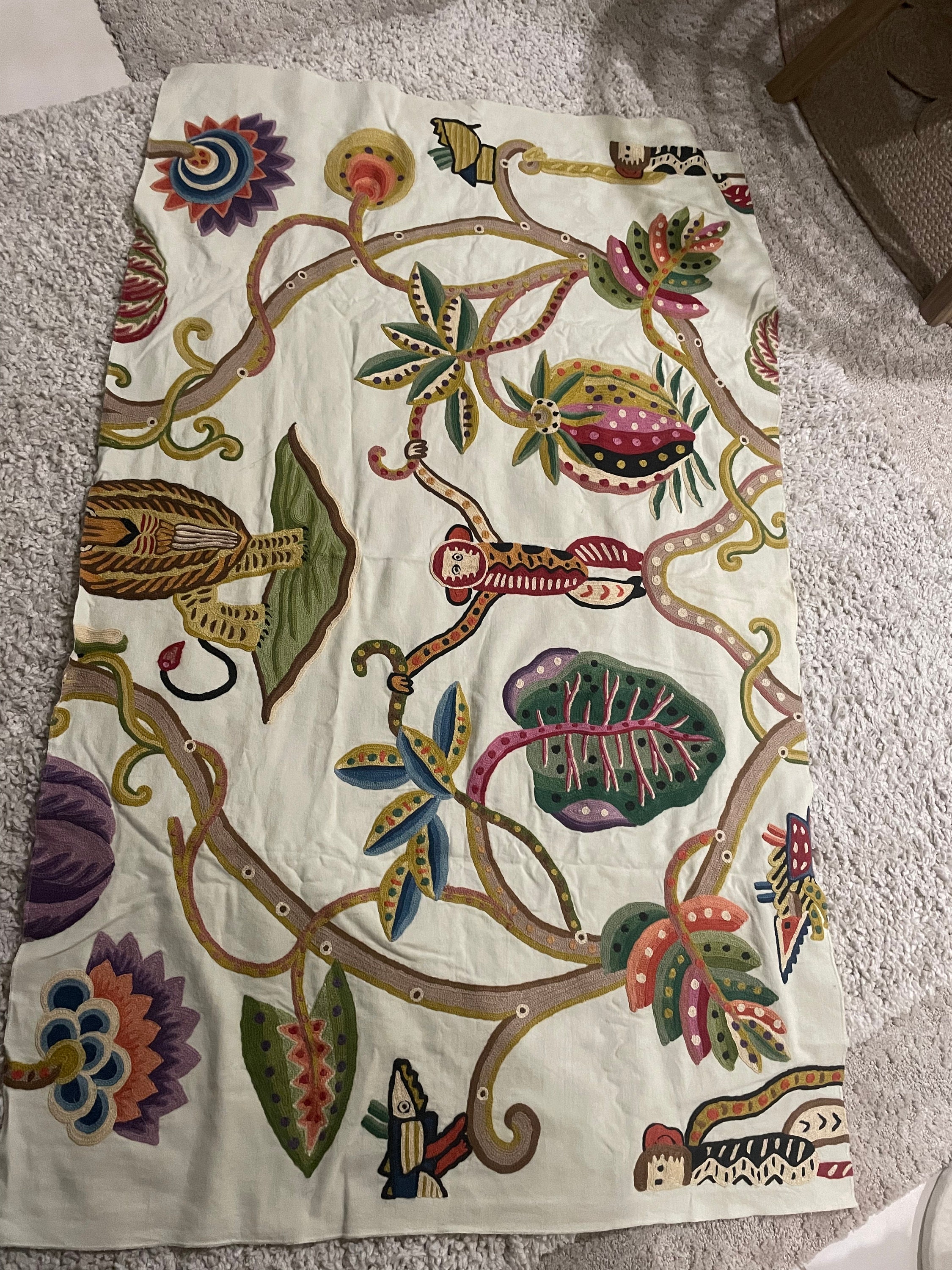 Clarence House Jembala Monkey Jungle Wool Crewel - Etsy