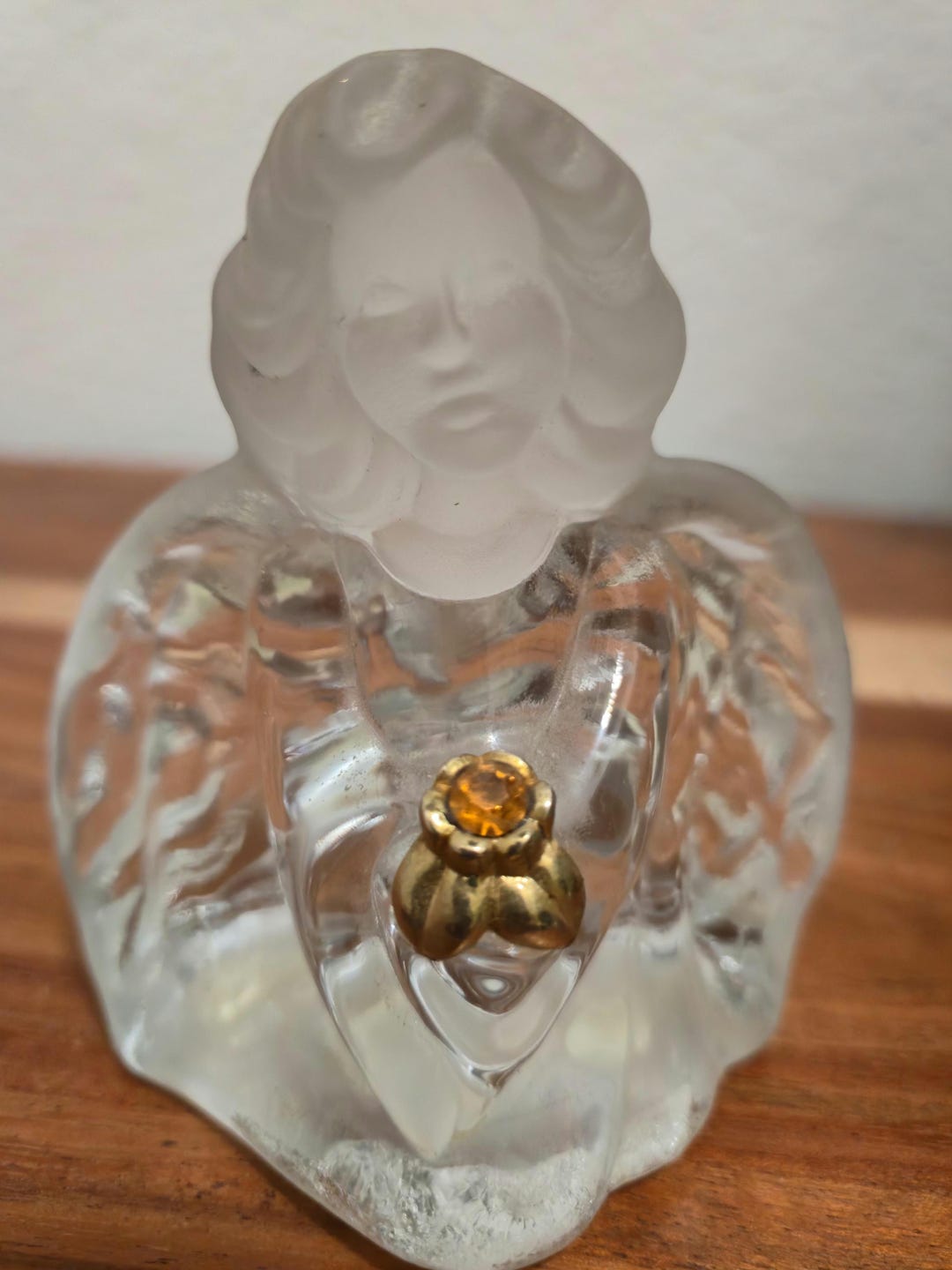 VTG Fenton Glass Angel Figurine, Topaz Birthstone Angel, November - Etsy