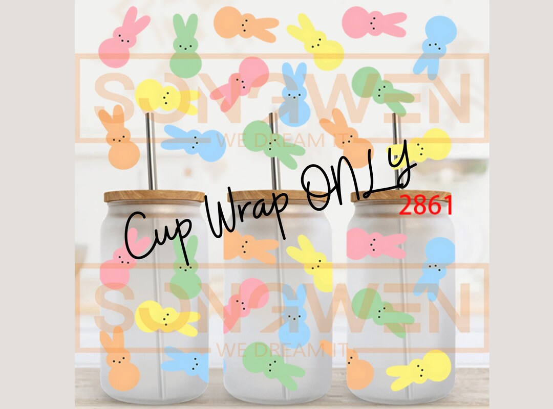 Easter Uvdtf Cup Wrap, Cup Wrap, Custom Cup Decals, Drinkware Decor ...