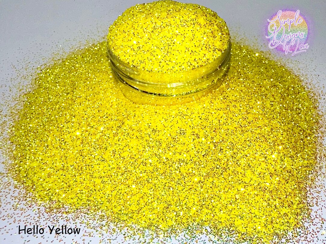 Yellow Glitter, 2oz Craft Glitter, Glitter for Crafting, Yellow ...
