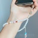 Phone Strap Real Pearl Phone Chain Healing Crystal Jade Beaded Phone ...