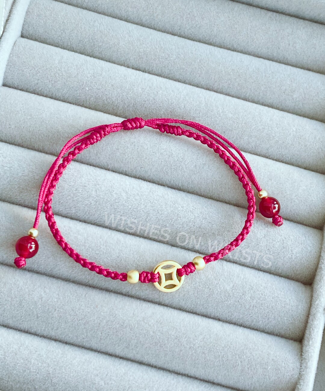 Red String Bracelet, Ancient Chinese Lucky Coin Bracelet, Wealth ...