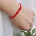 Red String Bracelet Red Lucky Wish Bracelet Red String - Etsy