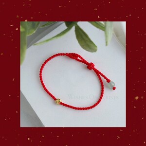 Red String Bracelet, Red Lucky Wish Bracelet, Red String Bracelet With ...