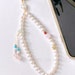 Phone Strap Real Pearl Phone Chain Healing Crystal Jade Beaded Phone ...