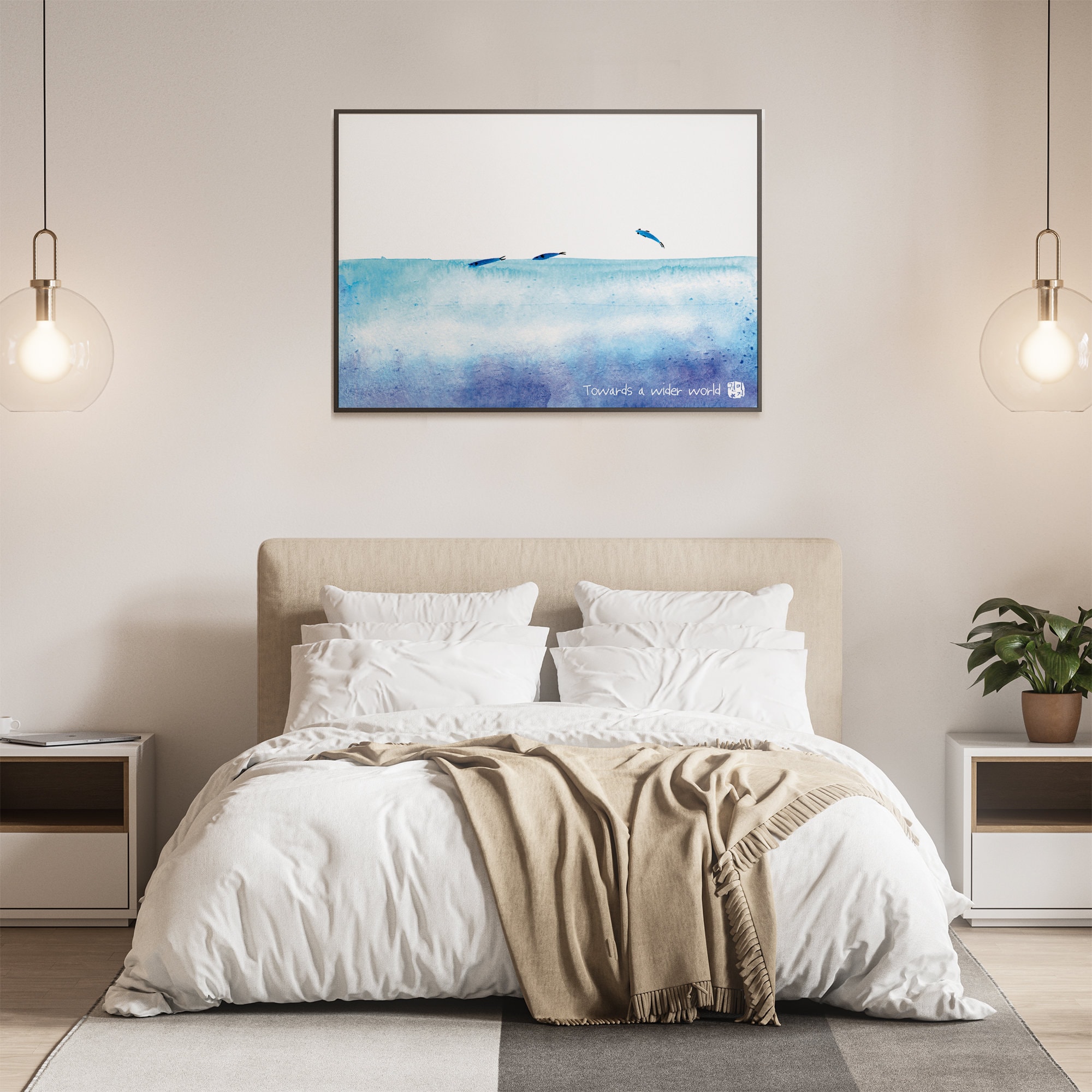 Sea Print Printable Sea Art Sea Poster Watercolor Prints - Etsy