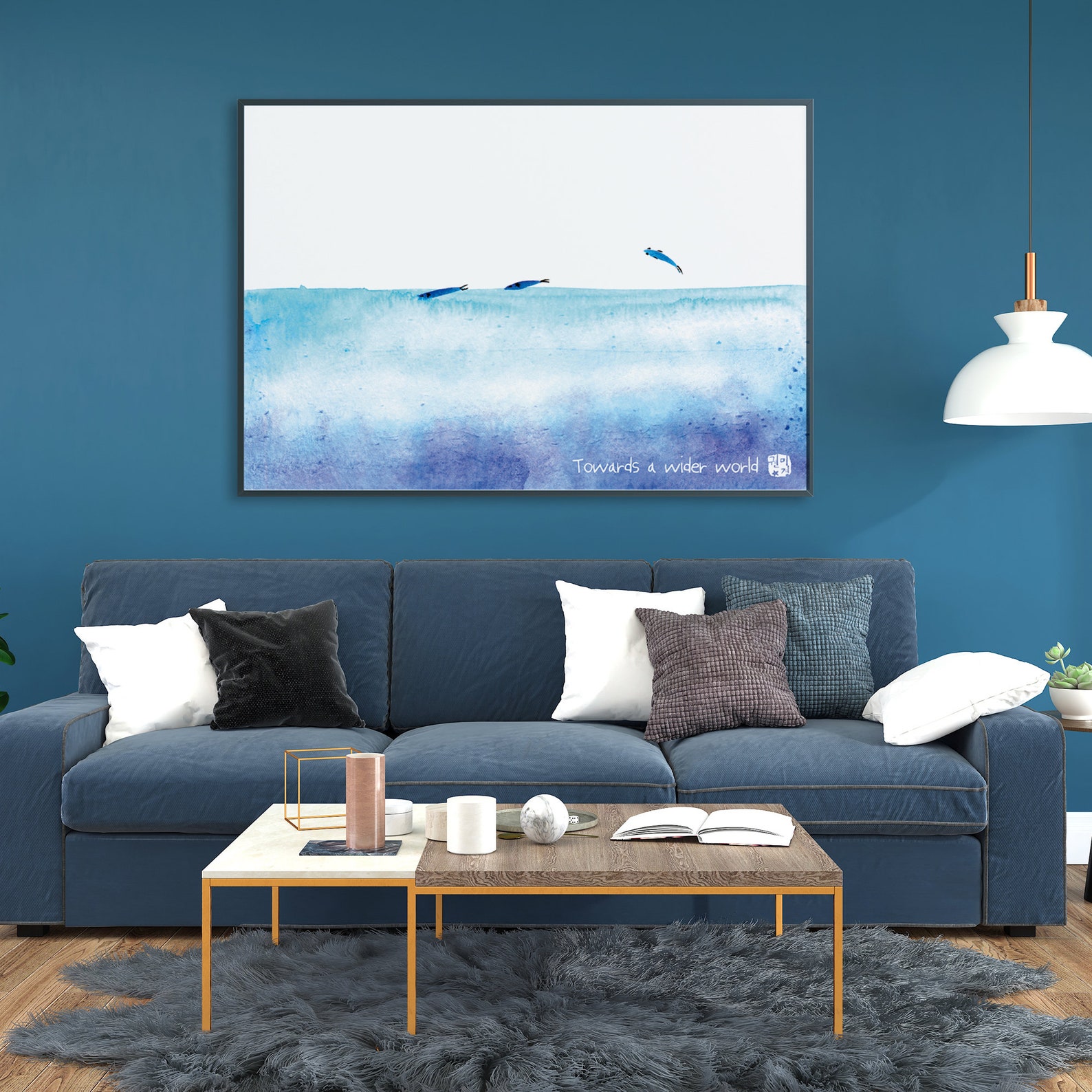 Sea Print Printable Sea Art Sea Poster Watercolor Prints - Etsy