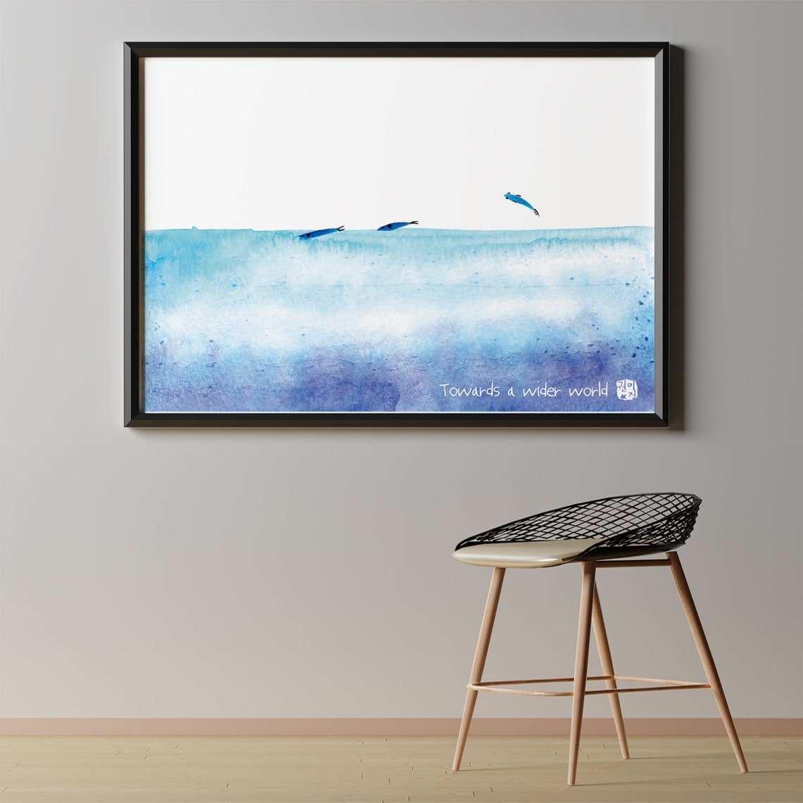 Sea Print Printable Sea Art Sea Poster Watercolor Prints - Etsy