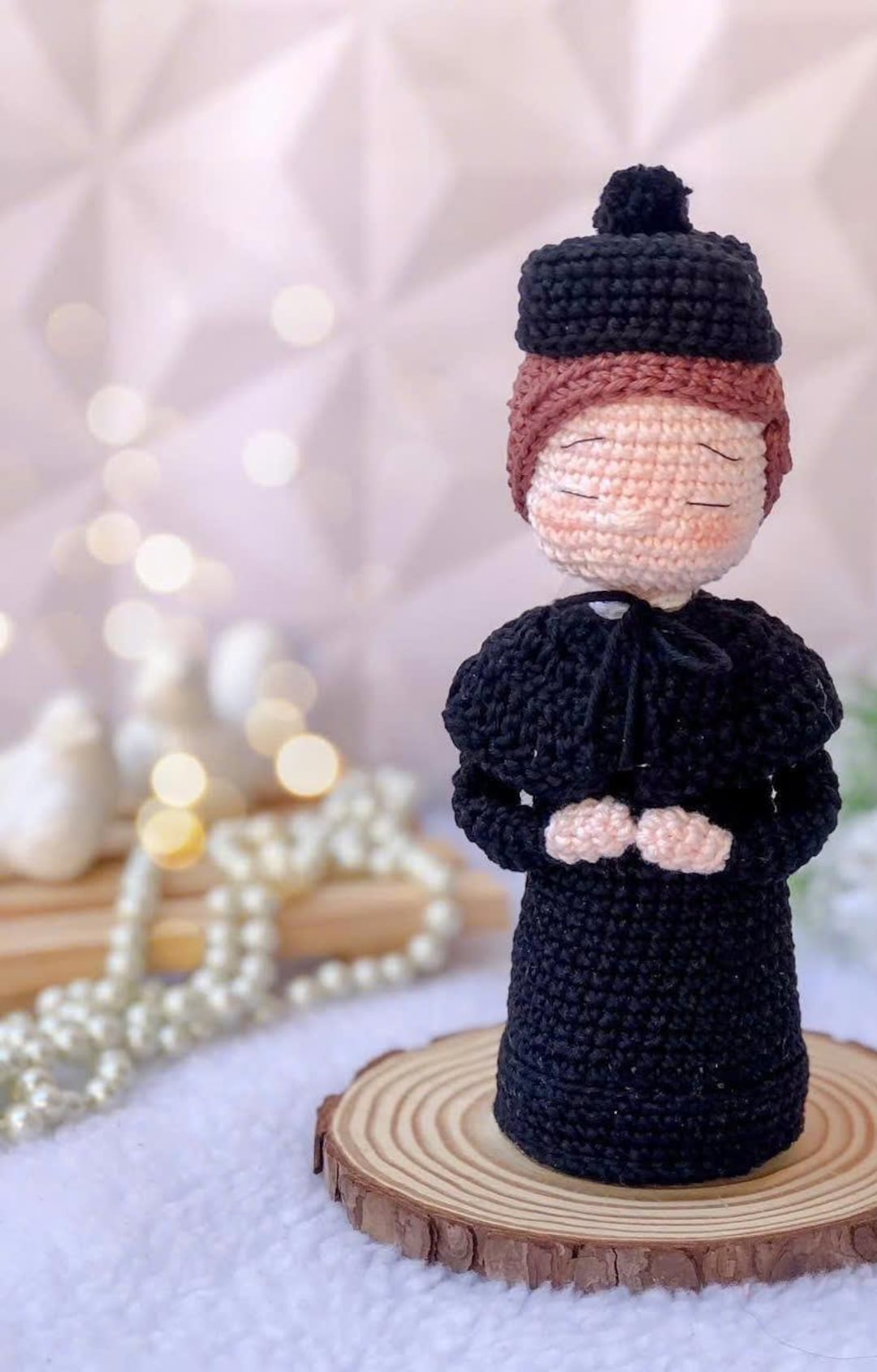 Crochet Catholic Priest Doll: Handmade Amigurumi Religious Gift - Etsy