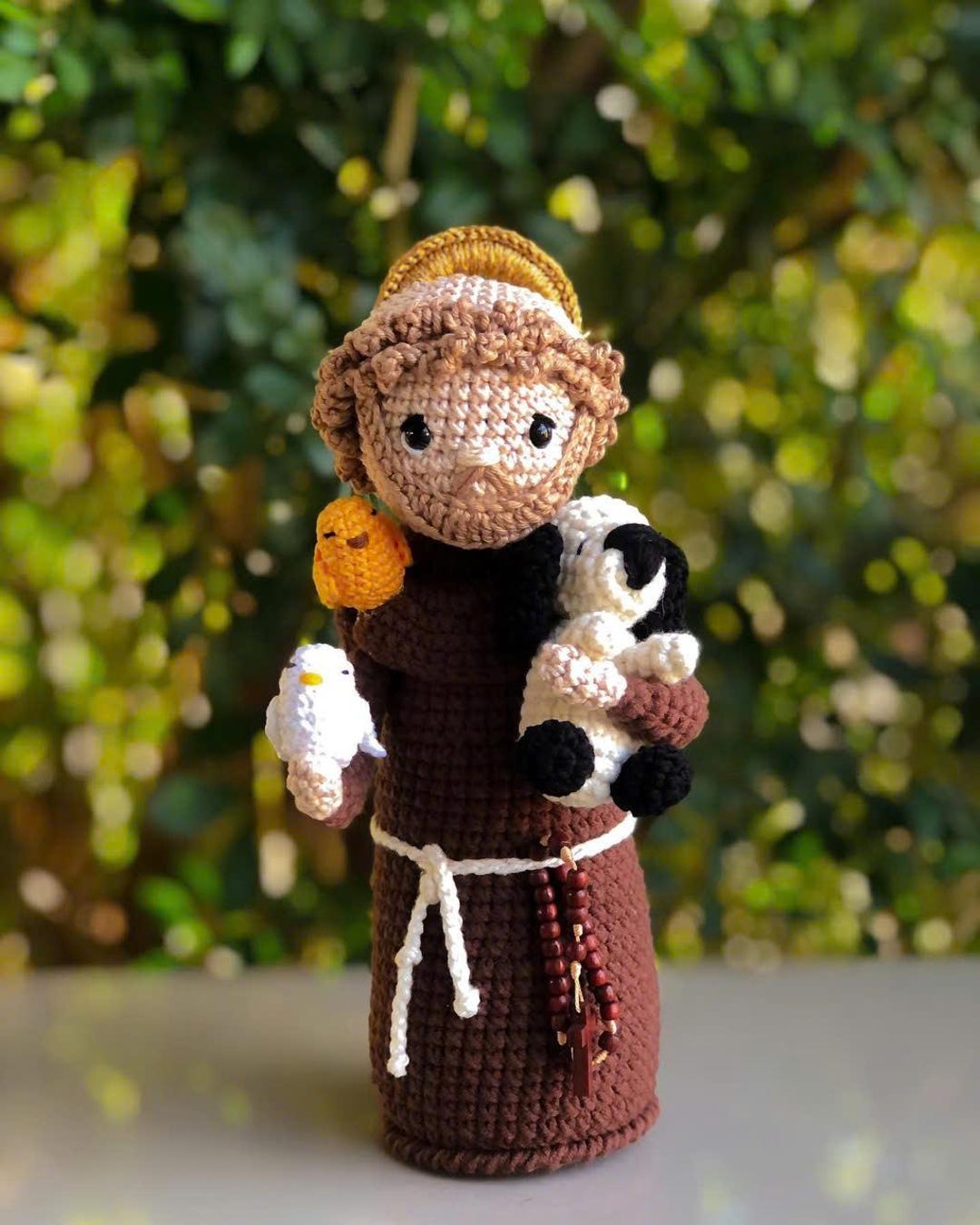 Saint Francis of Assisi Crochet Doll: Catholic Amigurumi Plush - Etsy