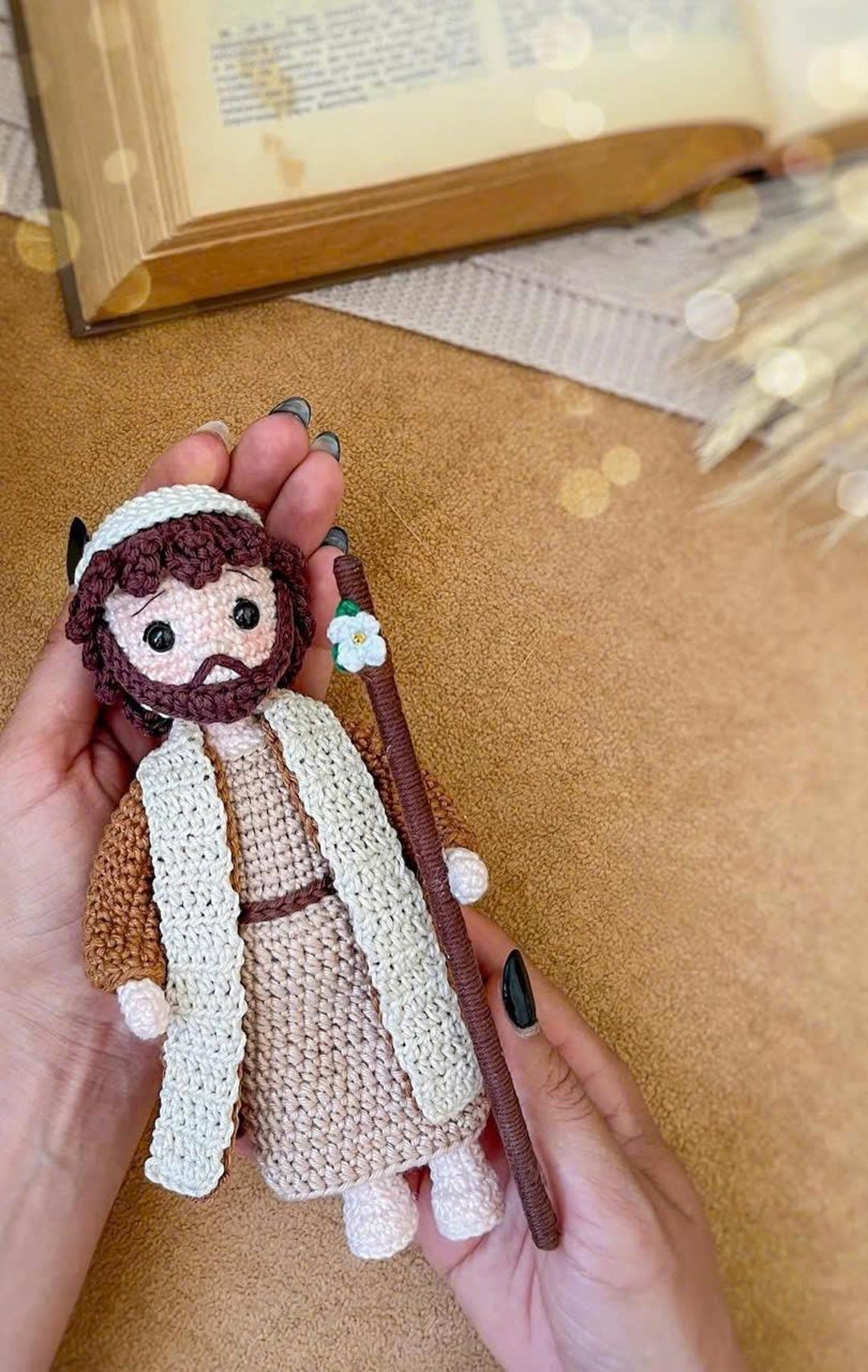 Handmade St. Joseph the Worker Crochet Doll | Catholic Amigurumi Plush ...
