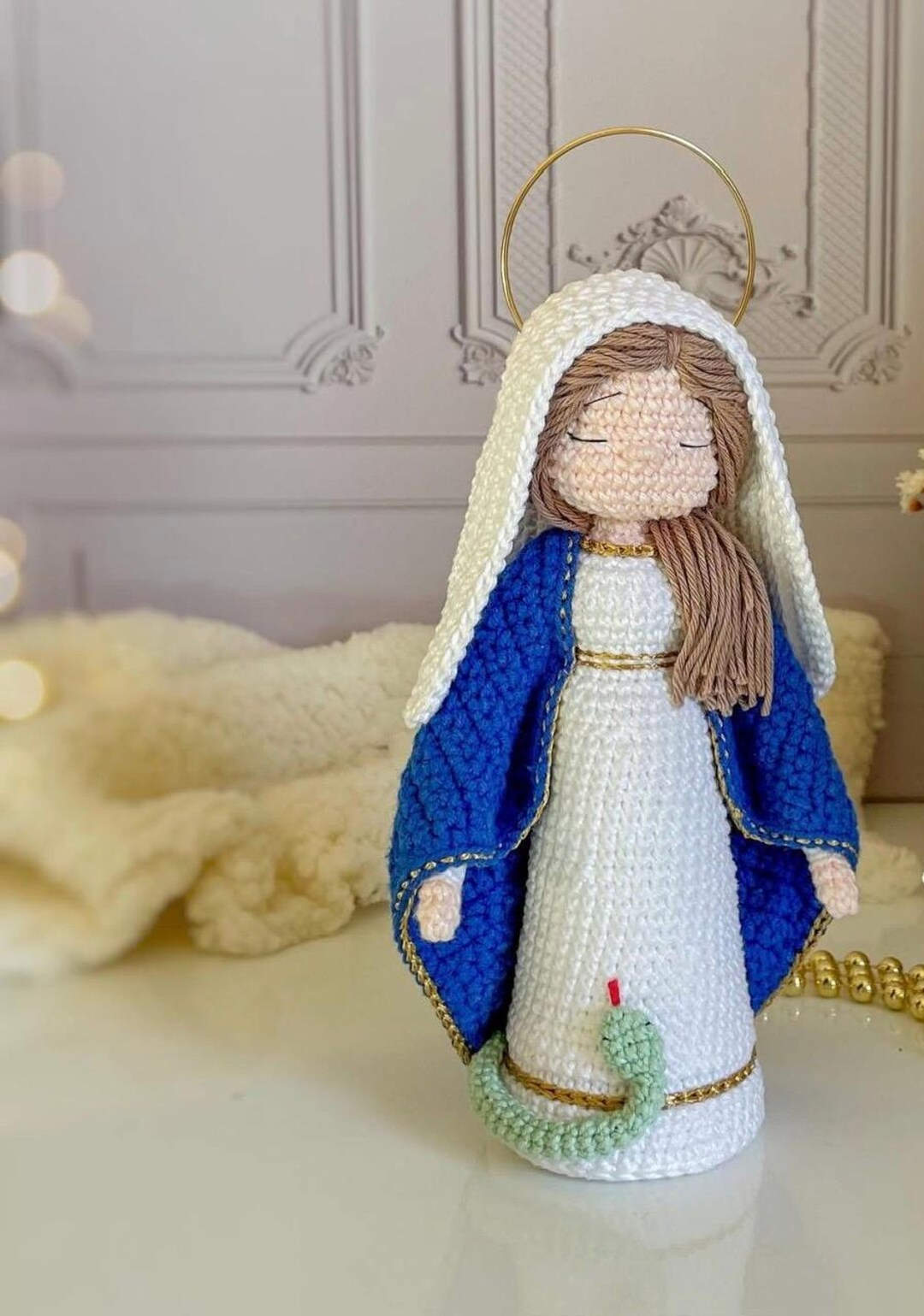 Virgin Mary Crochet Doll: Handmade Amigurumi Catholic Keepsake - Etsy