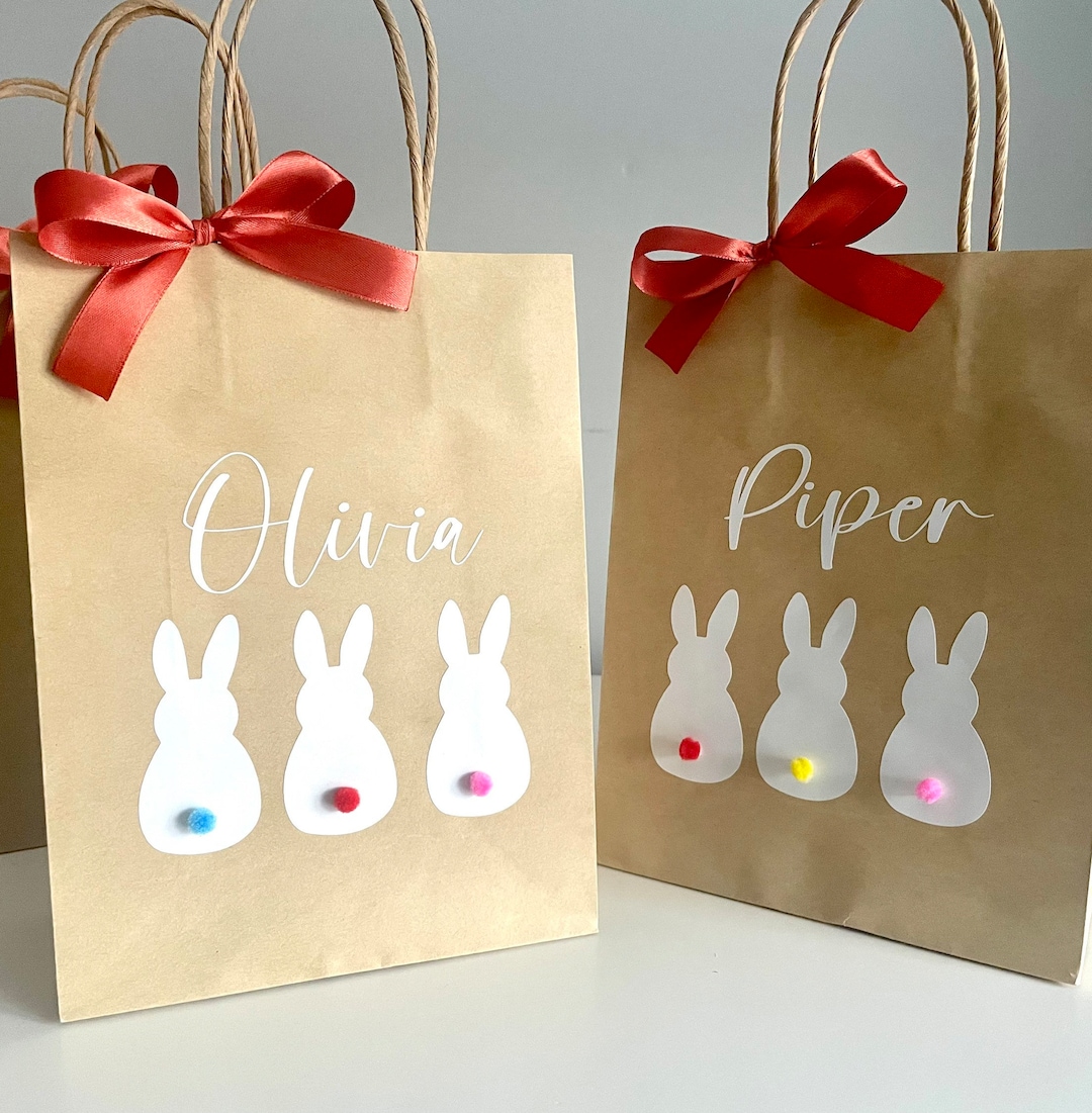 Easter Gift Bag, Easter Bunny, Easter Gift, Easter Card, Personalised ...