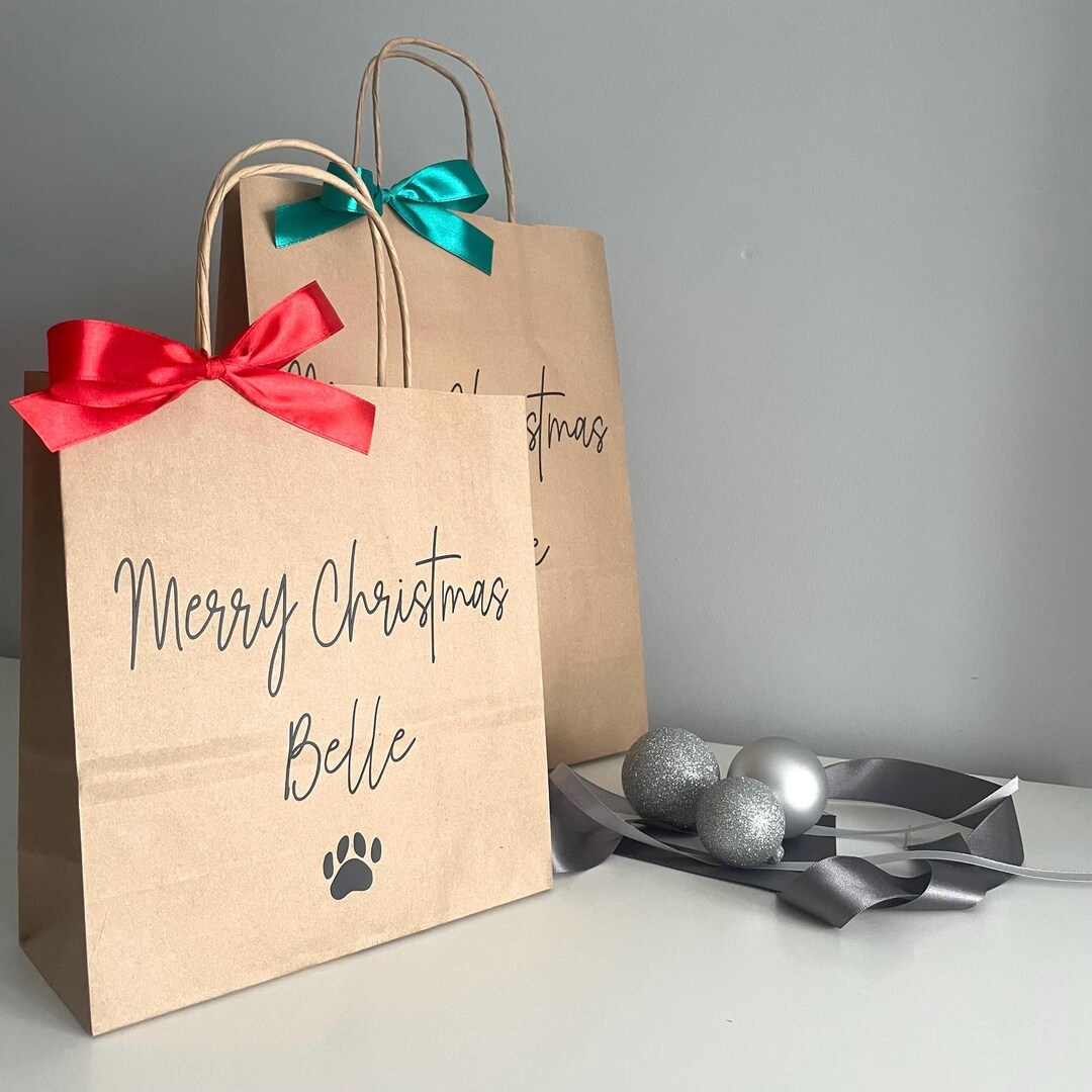 Personalised Dog Gift Bag, Personalised Gift Bag, Dog Treat, Dog Gift ...