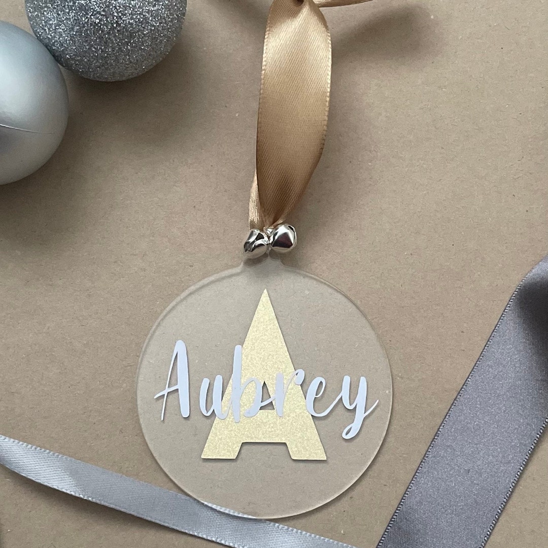 Personalised Christmas Baubles, Glitter Bauble, Name Baubles, Christmas ...
