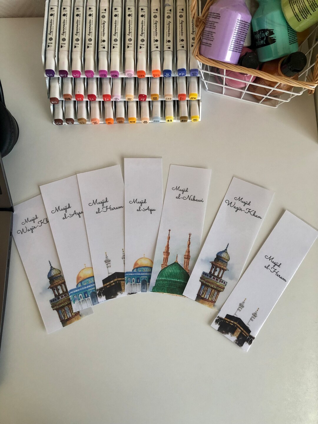 Masjid Mecca Islam Book Minimalist Bookmark - Etsy