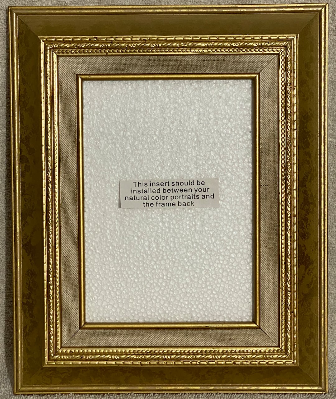 Furgy - Vintage Olan Mills Portrait Studios 5x7 Rectangle Gold Picture ...