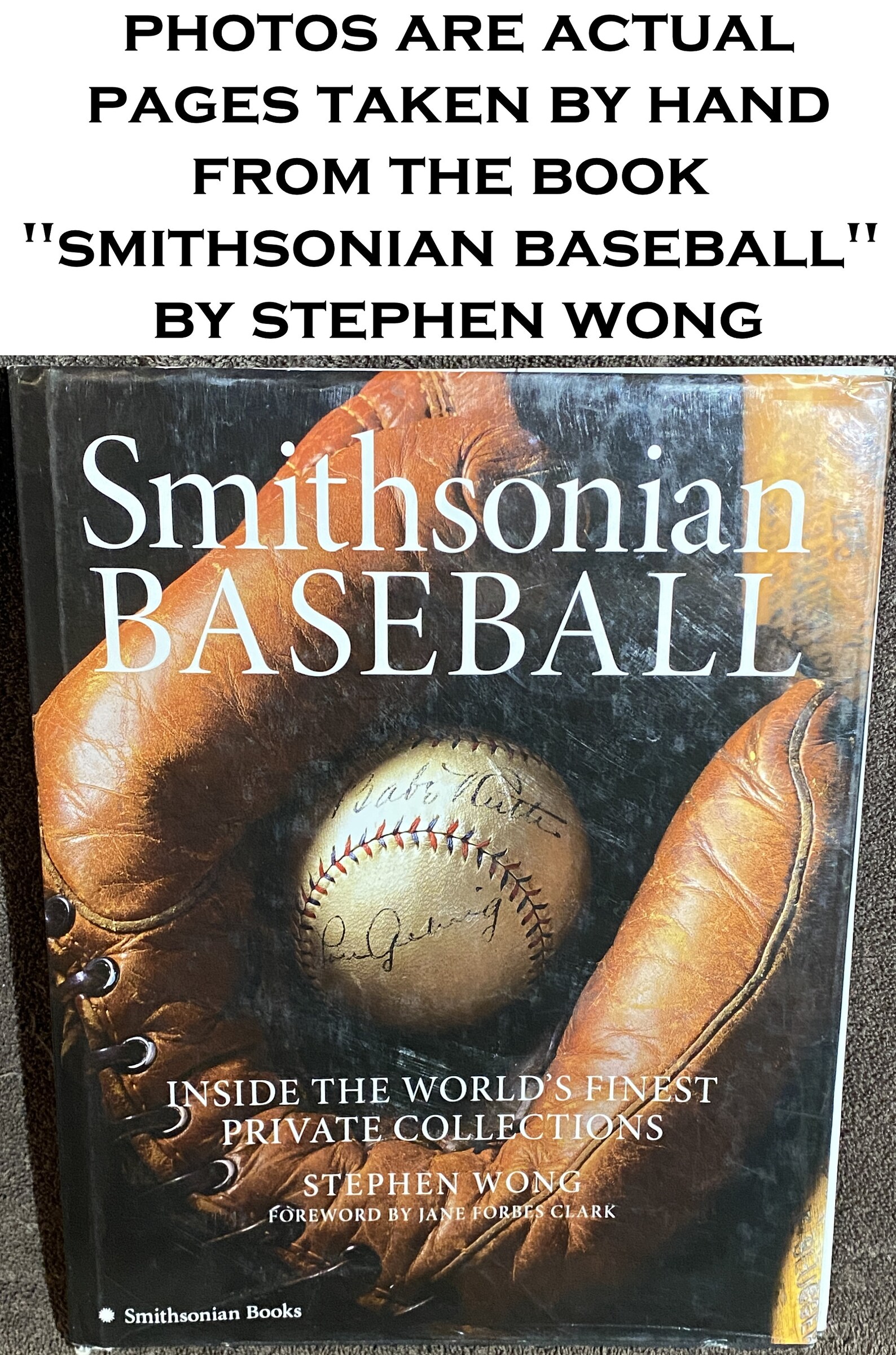 Furgy - SMITHSONIAN BASEBALL SET - Historic Image of Typical Baseball ...