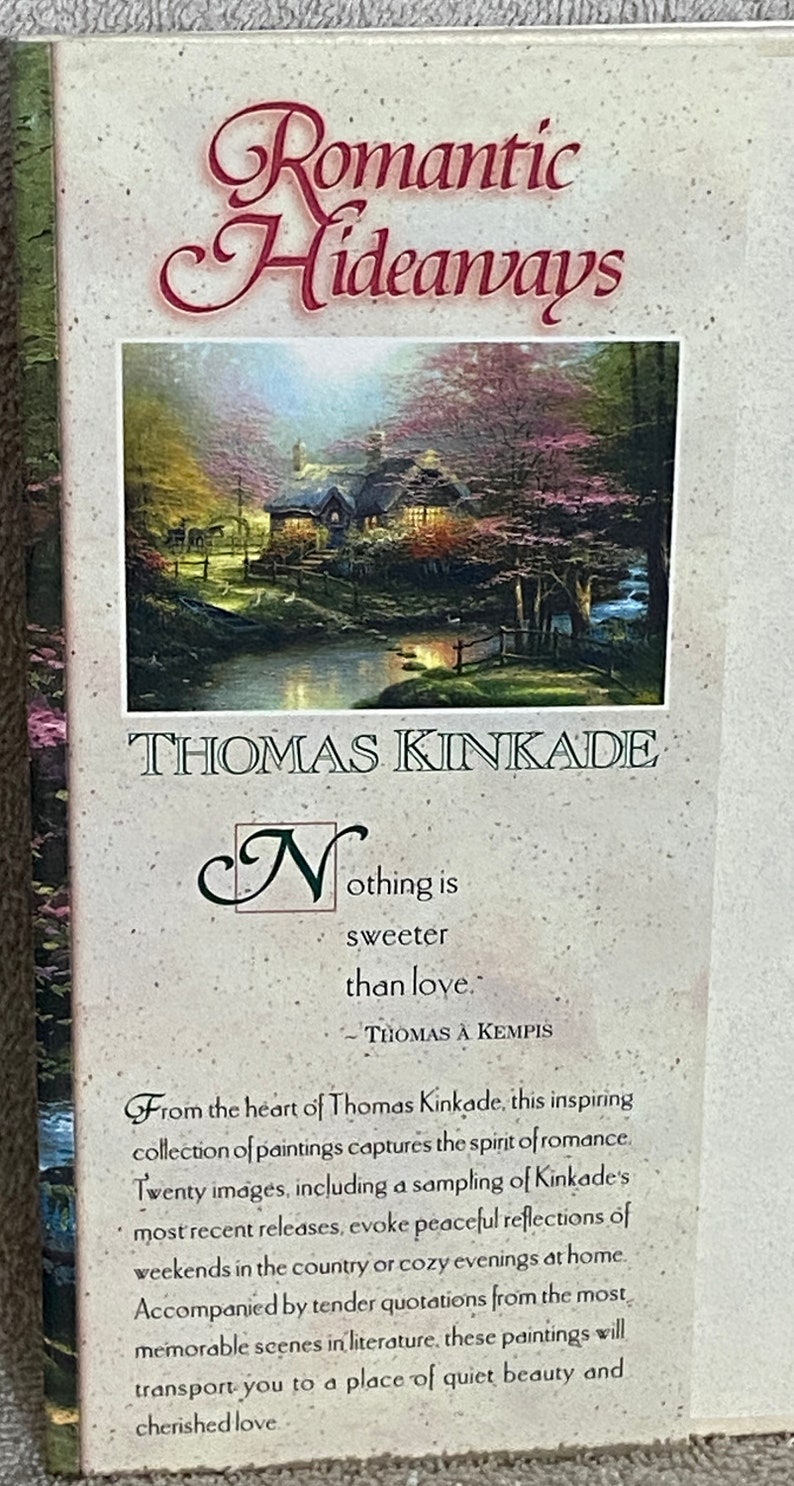 Furgy - Vintage Thomas Kinkade - the Painter of Light - "romantic ...