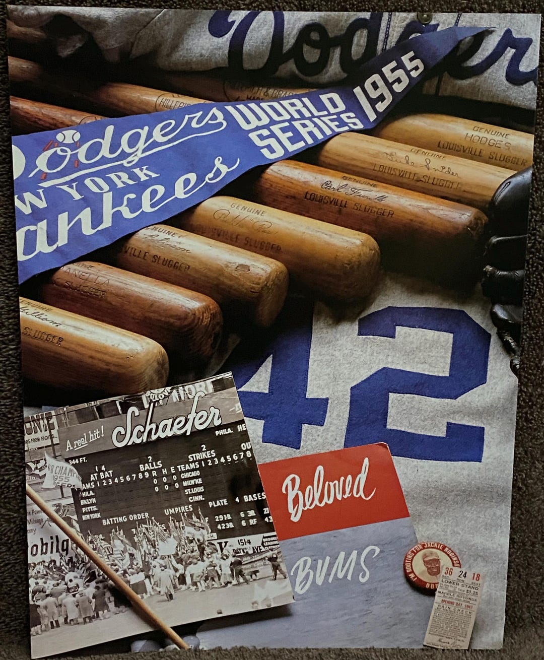 Furgy - SMITHSONIAN BASEBALL SET - World Series Memorabilia From 1955 ...