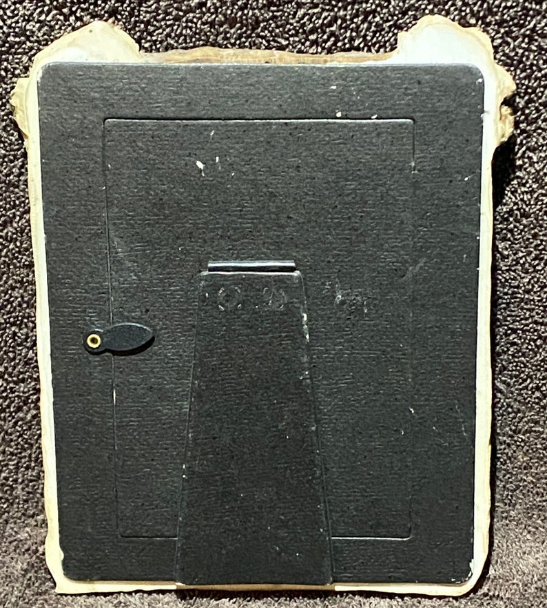 Furgy Vintage Ceramic Fisherman Photo / Picture Frame 3x3.5 Canoe Fly ...