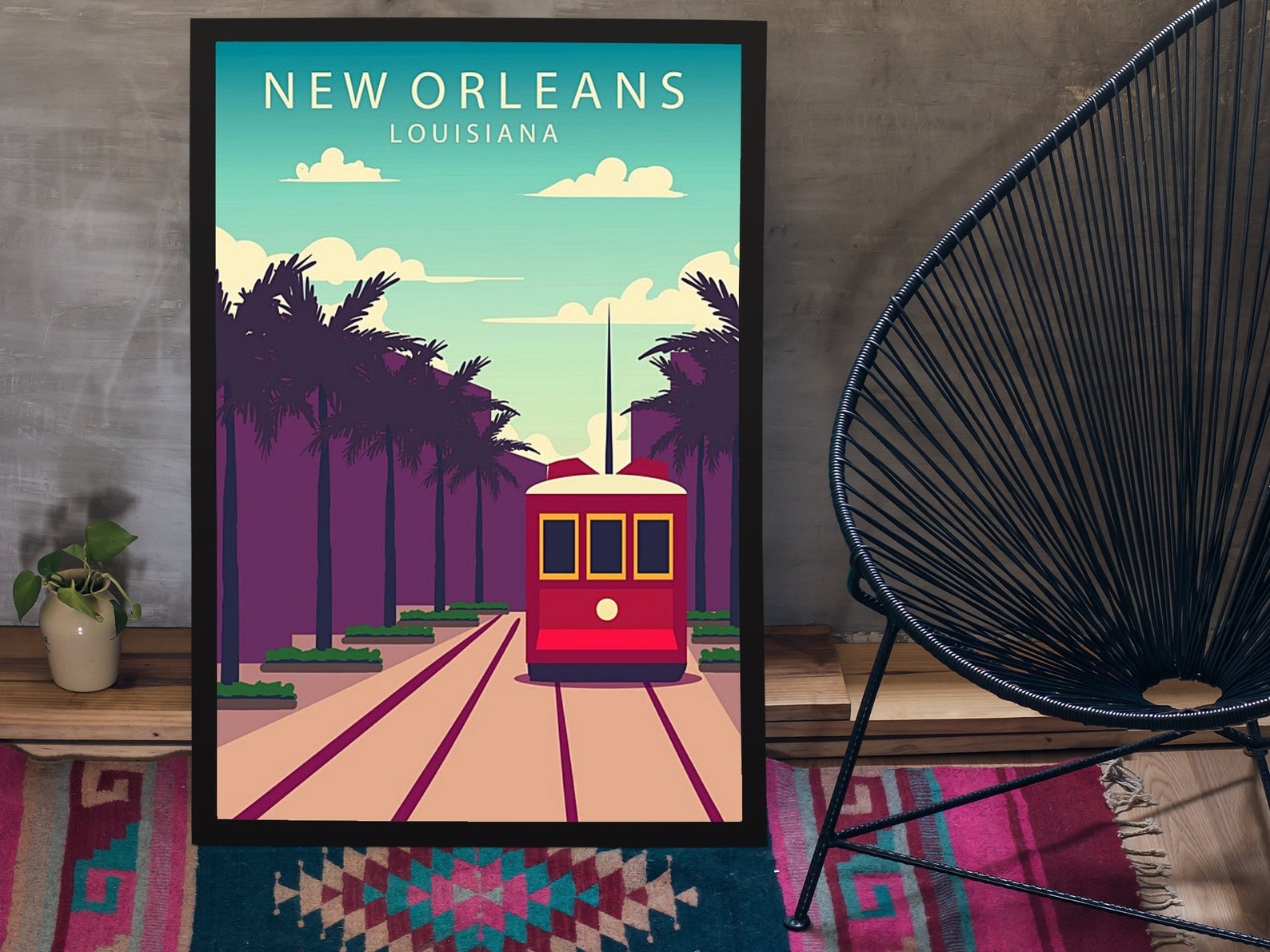 Vintage Travel Posters New Orleans Louisiana, Vintage Wall Art Print ...