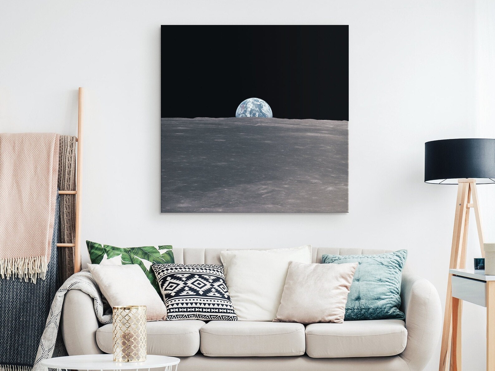 Moon Canvas Print Moon Canvas Art Canvas Set Wall Art Moon | Etsy