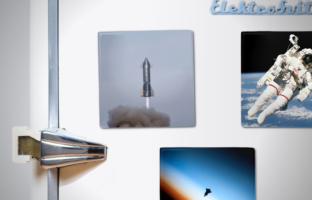 Starship Spacex Magnet, Spacewalk & Space Station Magnets, Fridge ...
