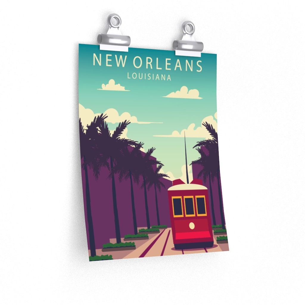 Vintage Travel Posters New Orleans Louisiana, Vintage Wall Art Print ...