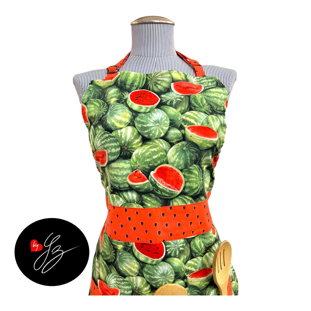 Watermelon Apron, Kitchen Apron, Cooking Apron, the Perfect Gift ...