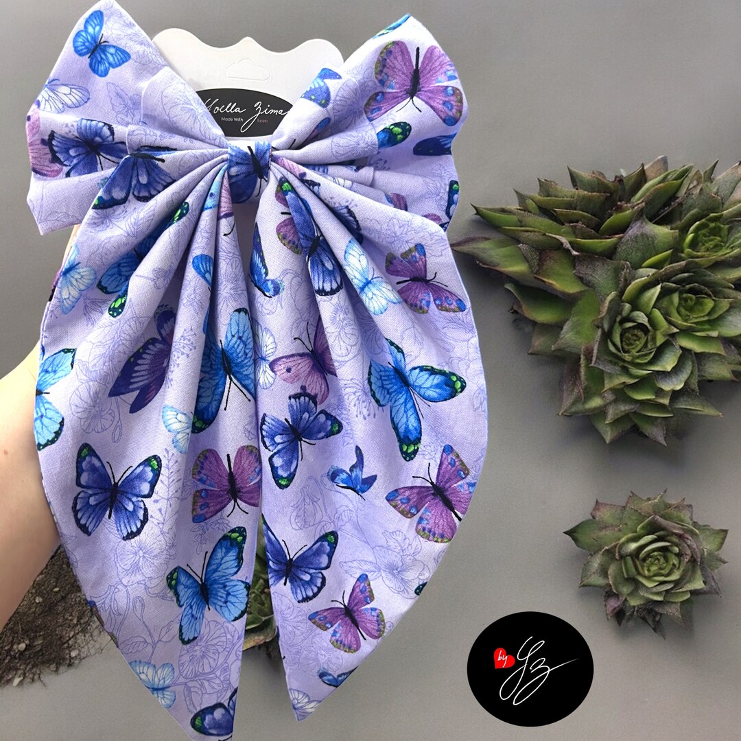 Butterfly Hair Bows, Coquette Hair Bows, Spring Hair Bows, Women’s Hair ...