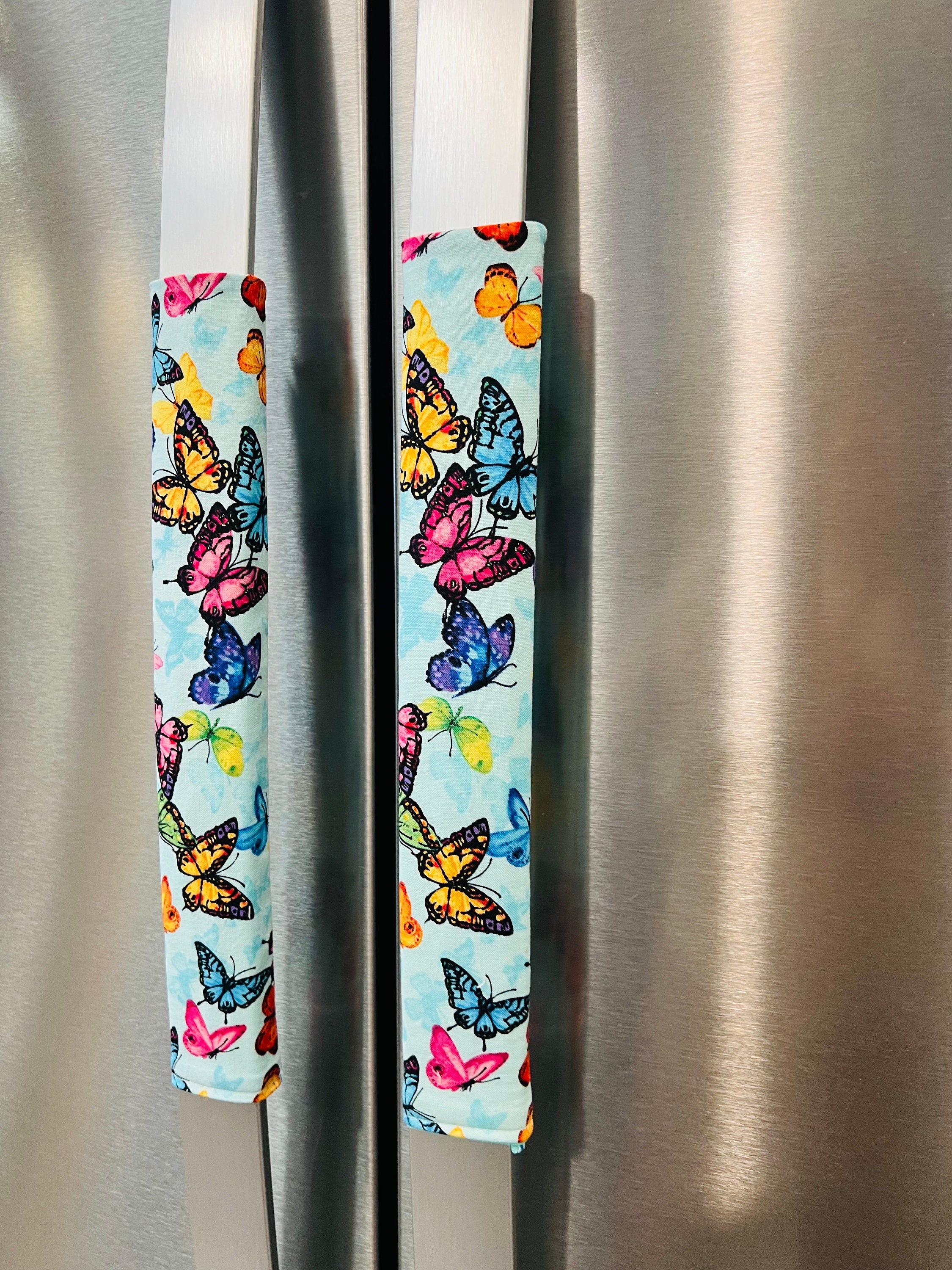 Butterflies Refrigerator Door Handle Covers Set of 2 - Etsy