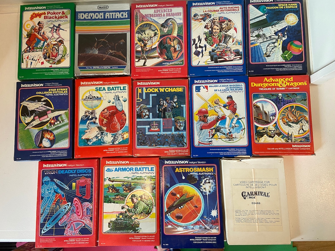 Intellivision Games - Complete in Box - CIB - Etsy