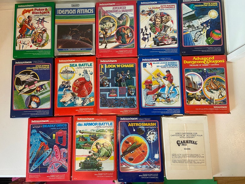 Intellivision Games - Complete in Box - CIB - Etsy