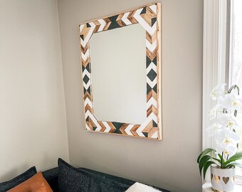 Geometric Mirror Wall Art - Etsy