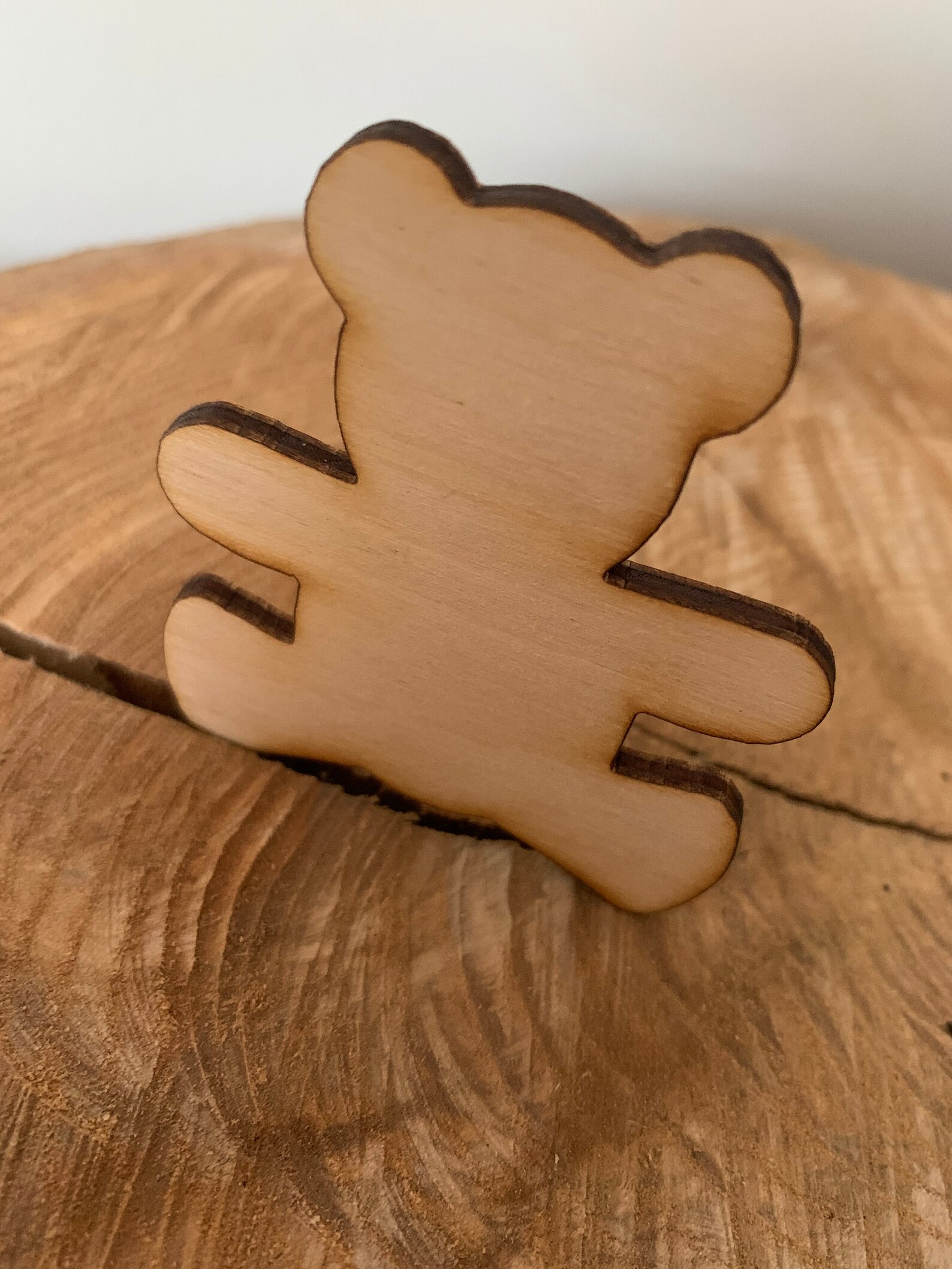 Wooden Teddy Cut Out Shape Laser Cut 3mm Plywood Traditional Etsy