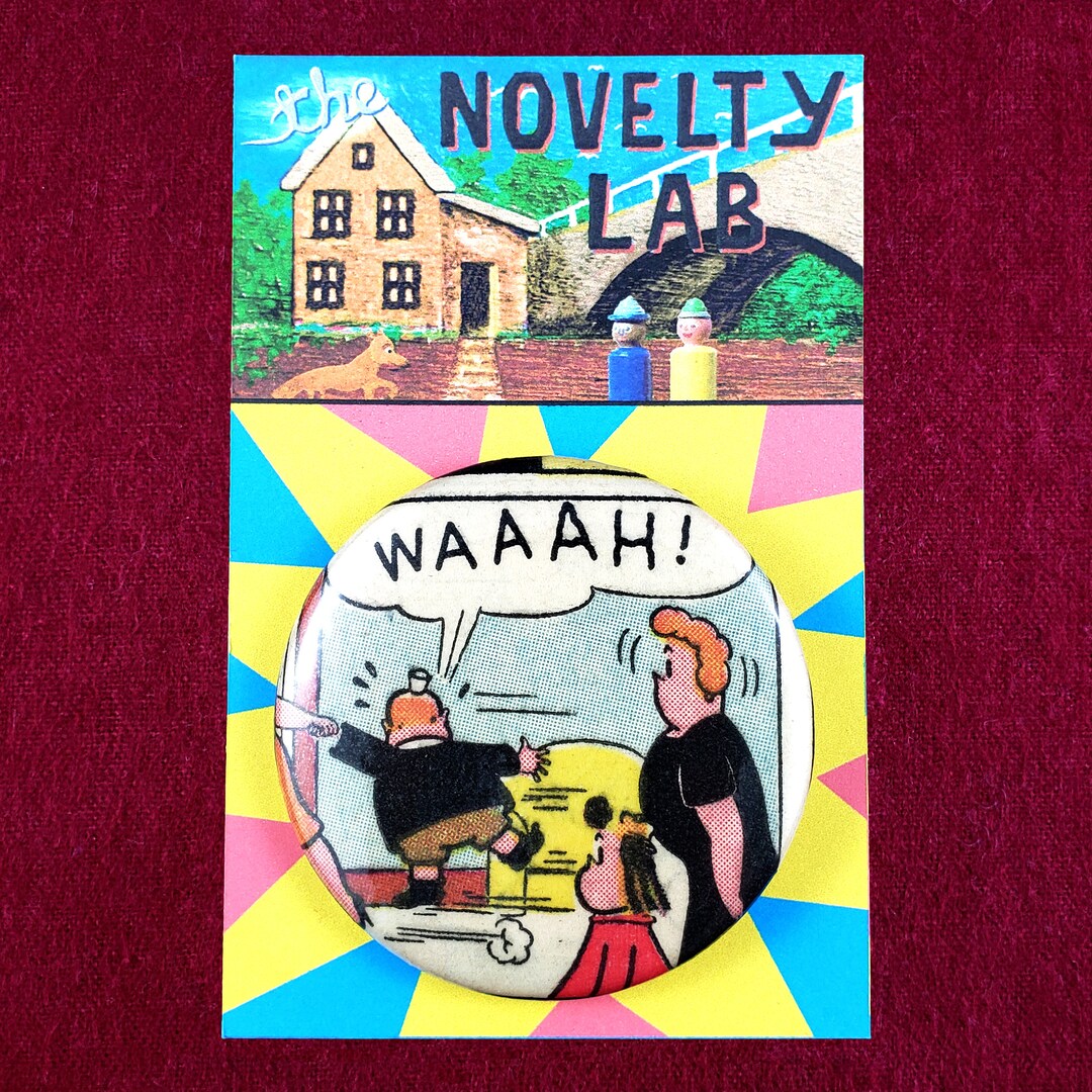 One-off Upcycled Little Lulu Comic Snipping Button 2.25 - Etsy