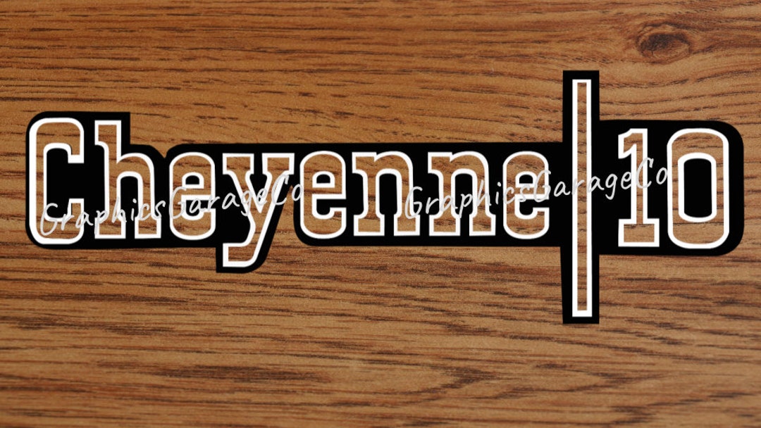 Chev Cheyenne 10 Squarebody EMBLEM SVG PNG - Etsy
