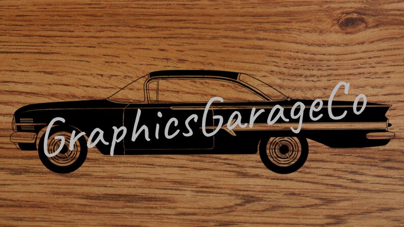1960 Chev Impala PNG Cut File - Etsy