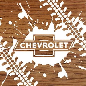 Chevrolet Logo Mud Tire Tracks SVG PNG Cut File - Etsy Canada