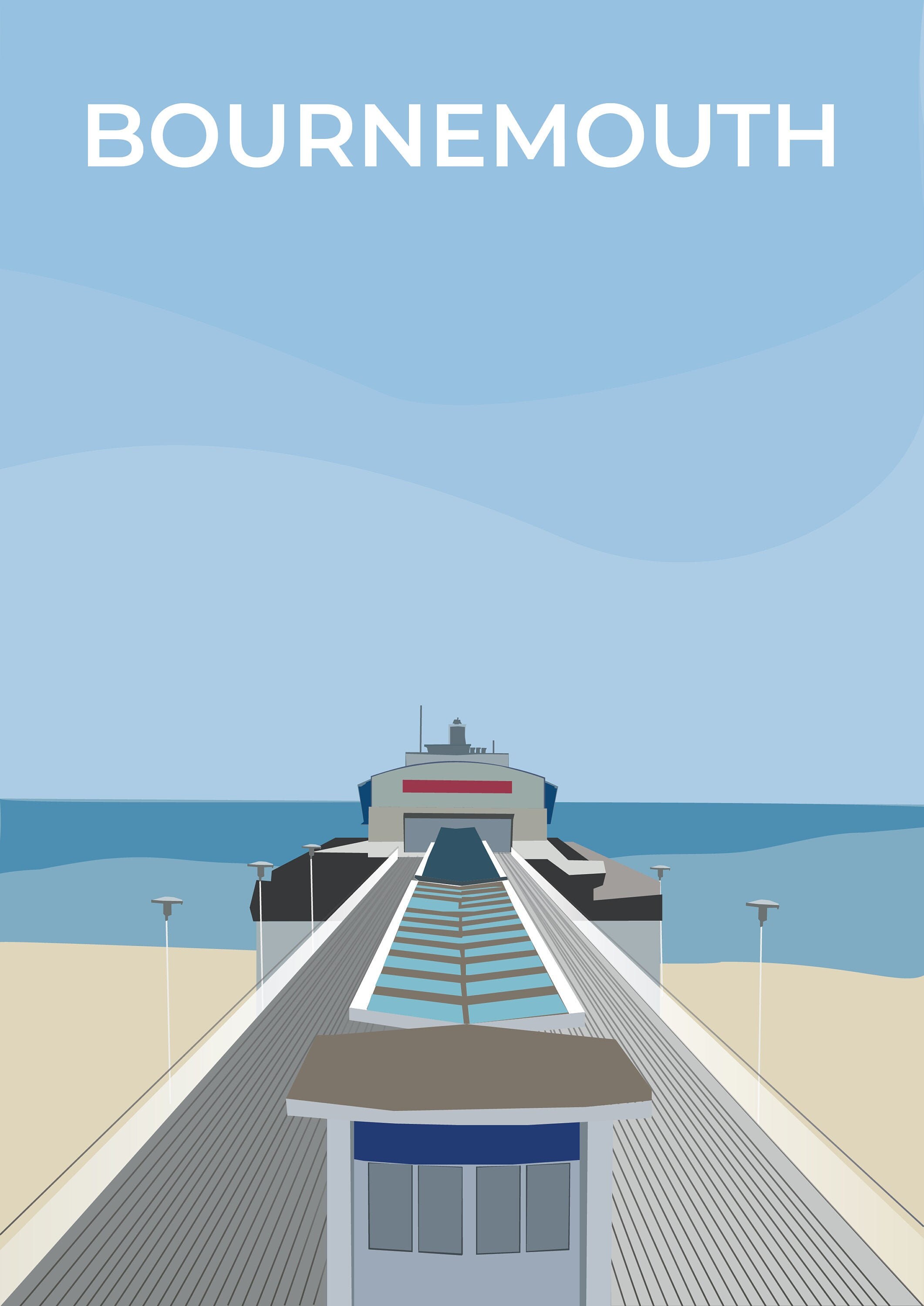 Bournemouth Poster - Etsy
