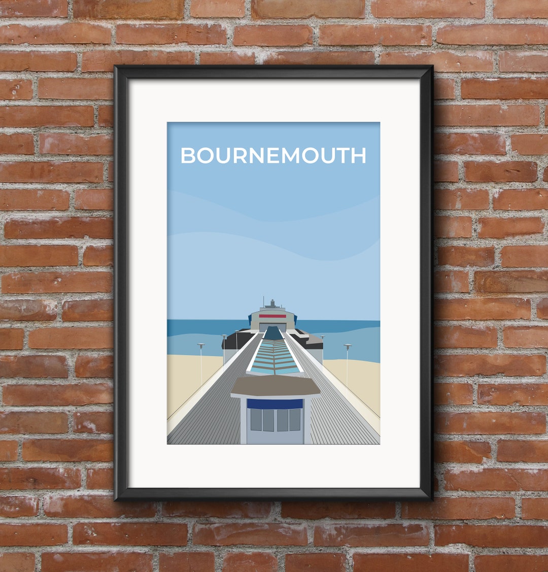 Bournemouth Poster - Etsy
