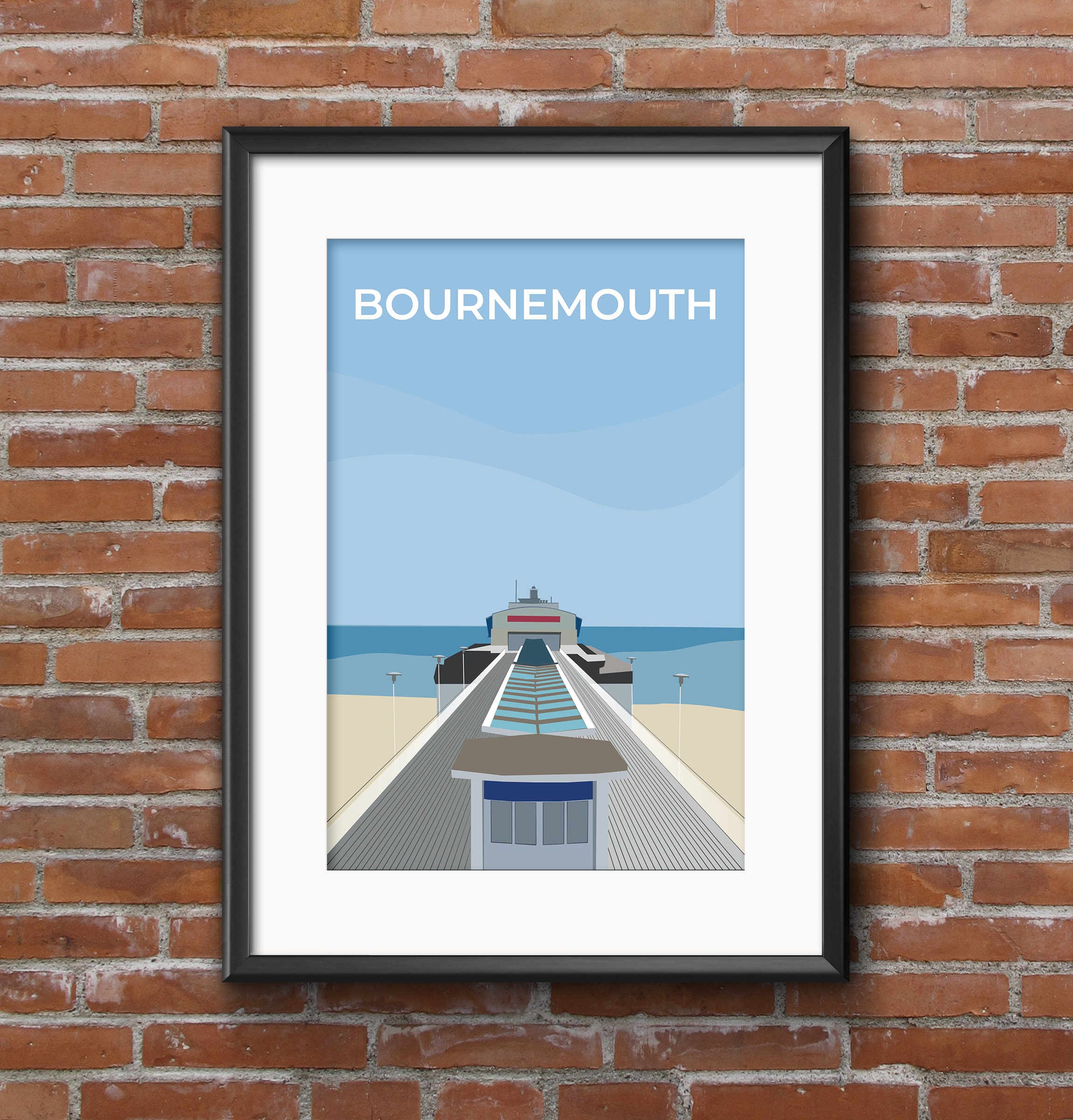Bournemouth Poster - Etsy