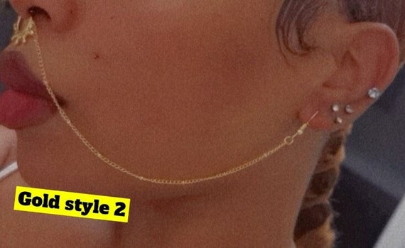 Indian Inspired Septum Chain - Etsy