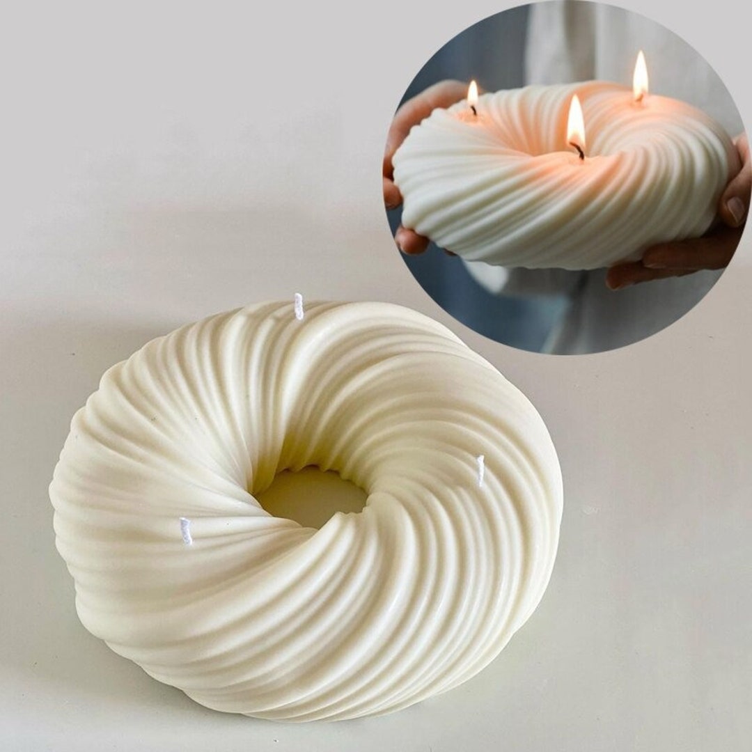 DIY Big Donut Silicone Candle Mold for Handmade Aroma Crafts Plaster ...