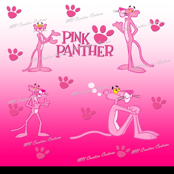 Pink Panther Png Valentine - Etsy