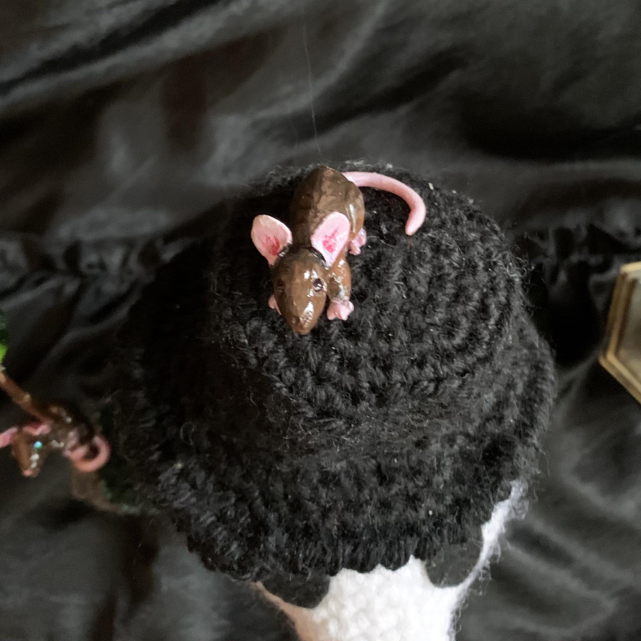 Crochet Amigurumi Plague Doctor Plush With Rat Friends OOAK - Etsy