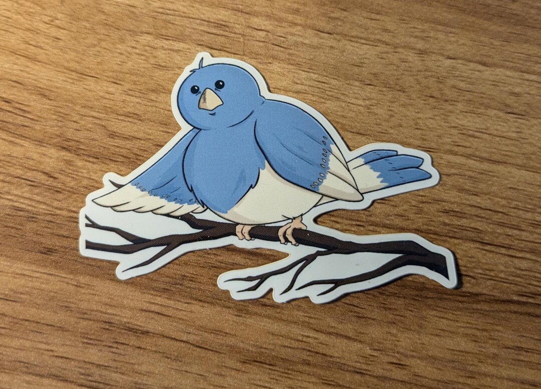 Bluebird Vinyl Sticker 2.5" - Etsy