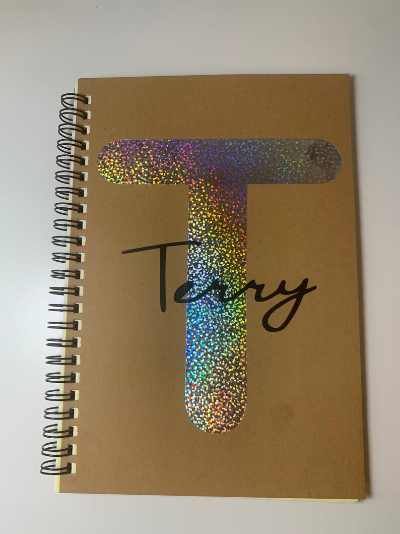 Monogrammed Notebook - Etsy