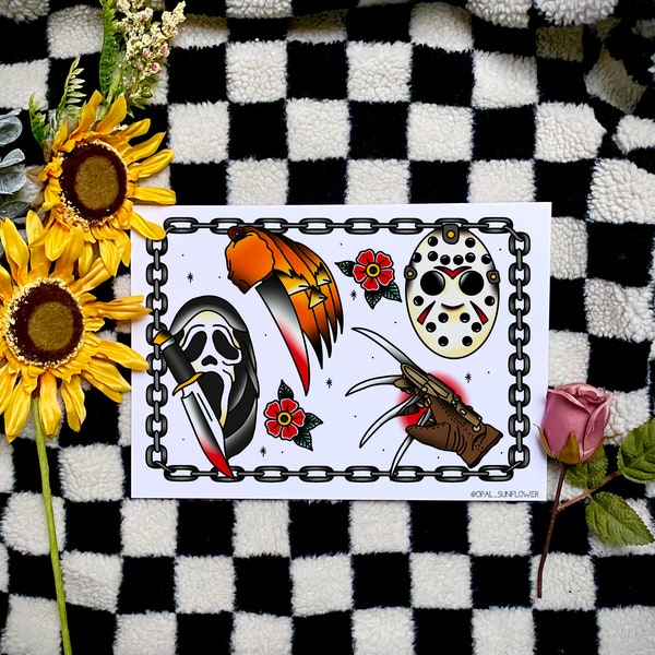 Halloween Flash Tattoos - Etsy